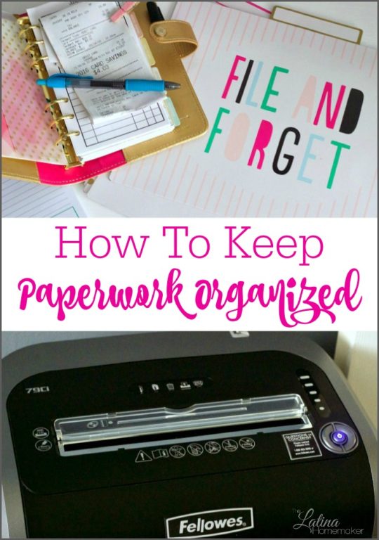 How To Keep Paperwork Organized