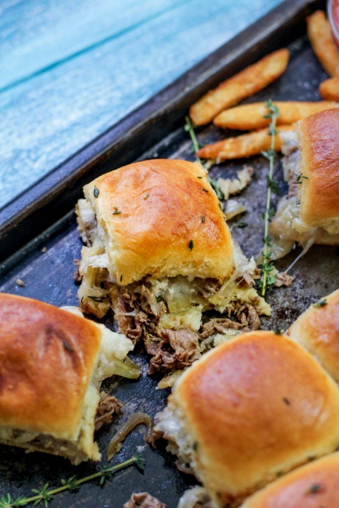 Philly Cheesesteak Sliders Recipe - The Latina Homemaker